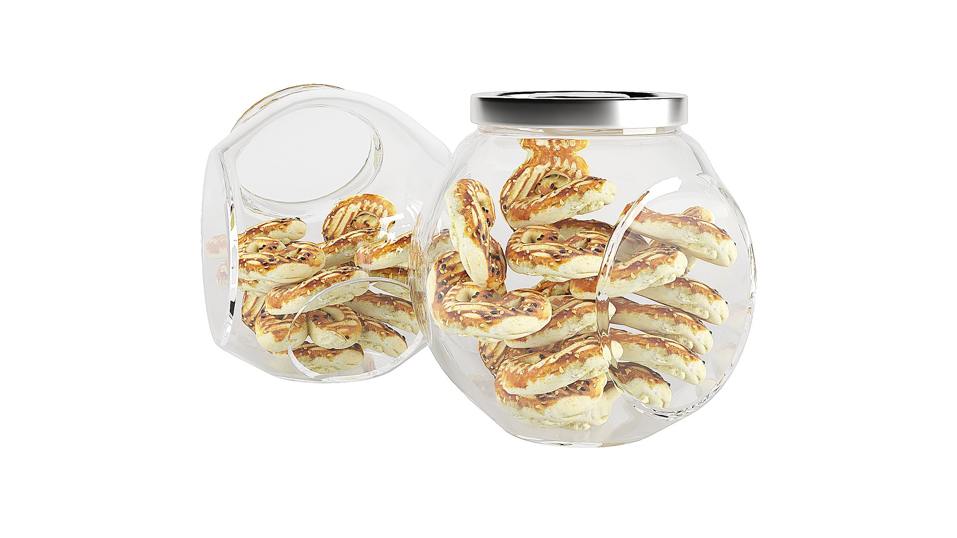 3D Chocolate Chip Cookies In A Glass Jar 12 - TurboSquid 1981645