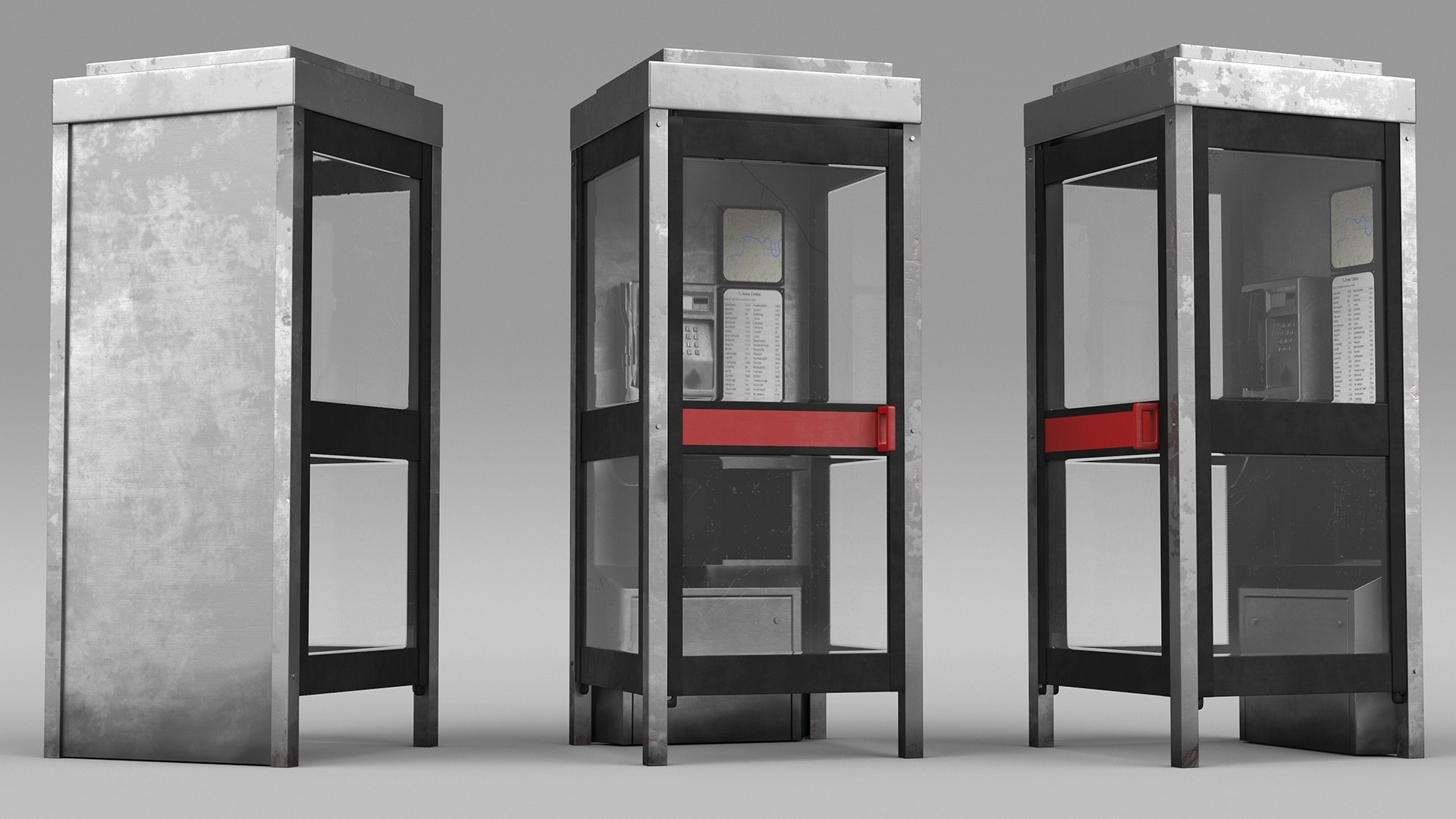 3D Phone Booths Collection Model - TurboSquid 2195508
