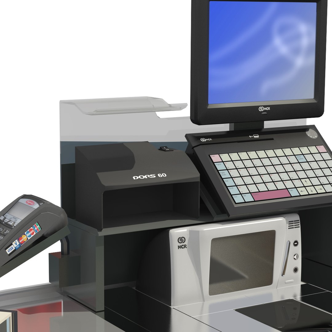 3d Model Cash Tills