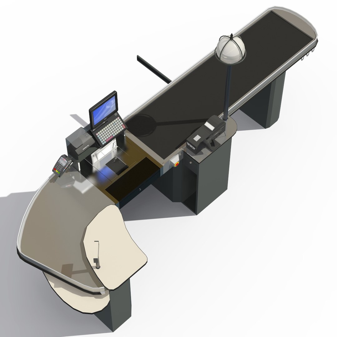 3d Model Cash Tills