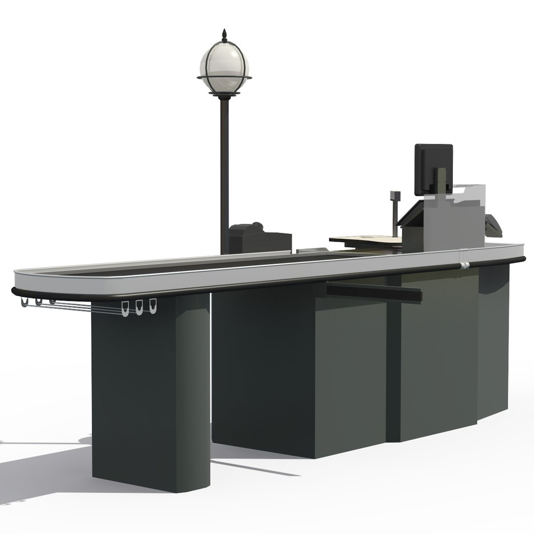 3d Model Cash Tills