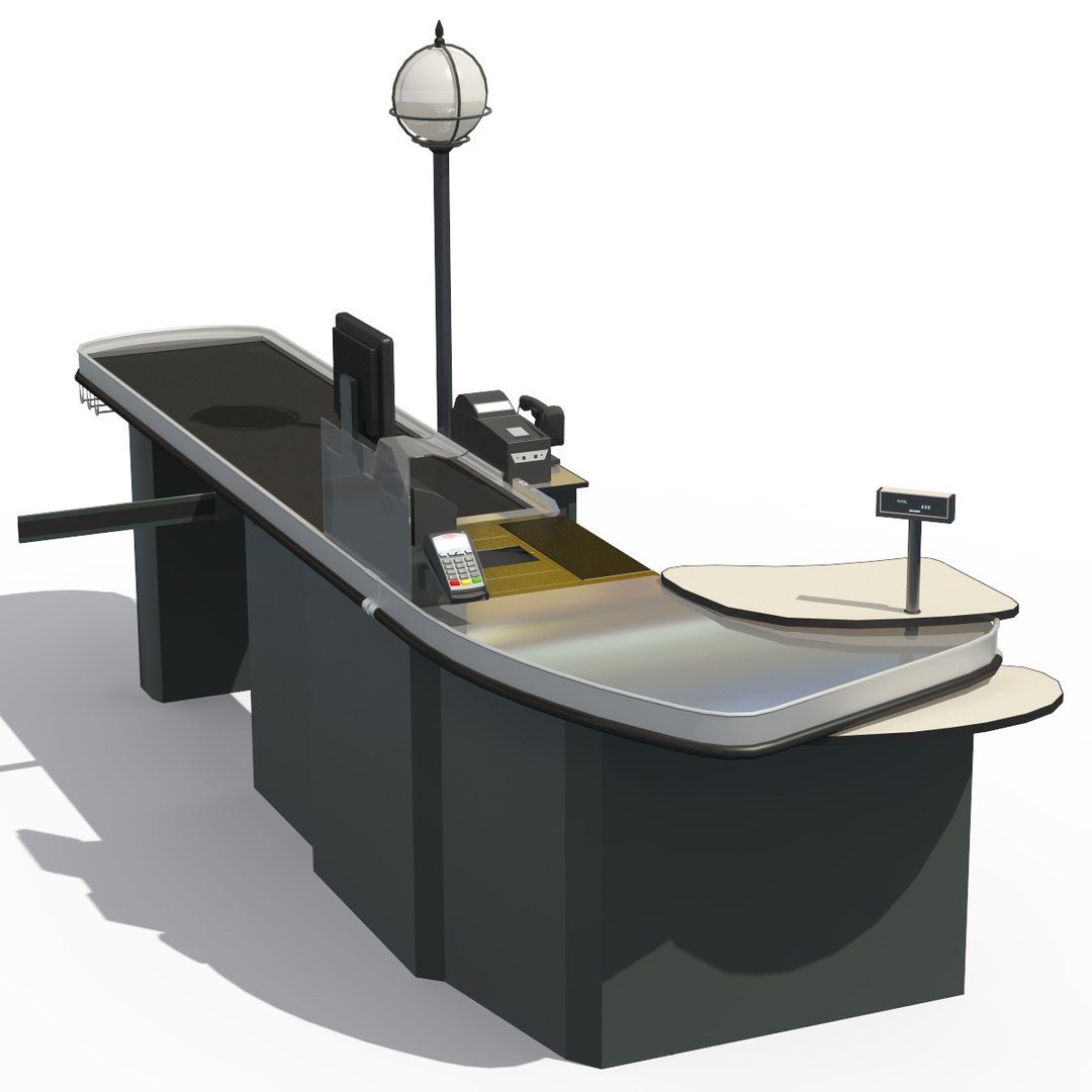 3d Model Cash Tills