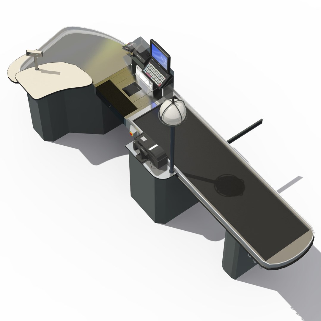 3d Model Cash Tills