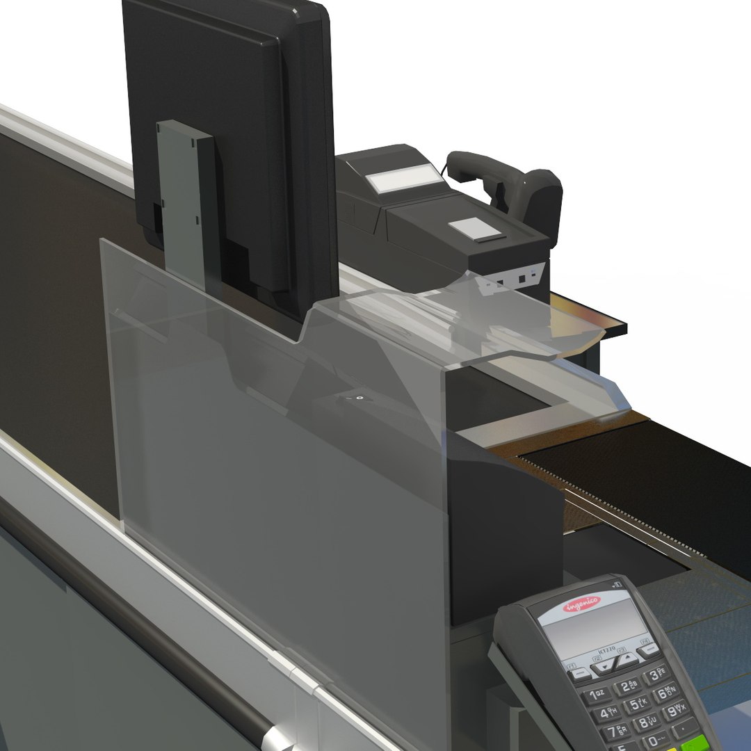 3d Model Cash Tills