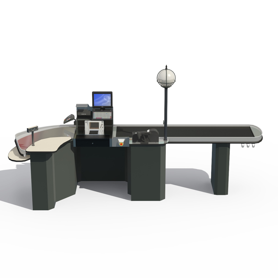 3d Model Cash Tills