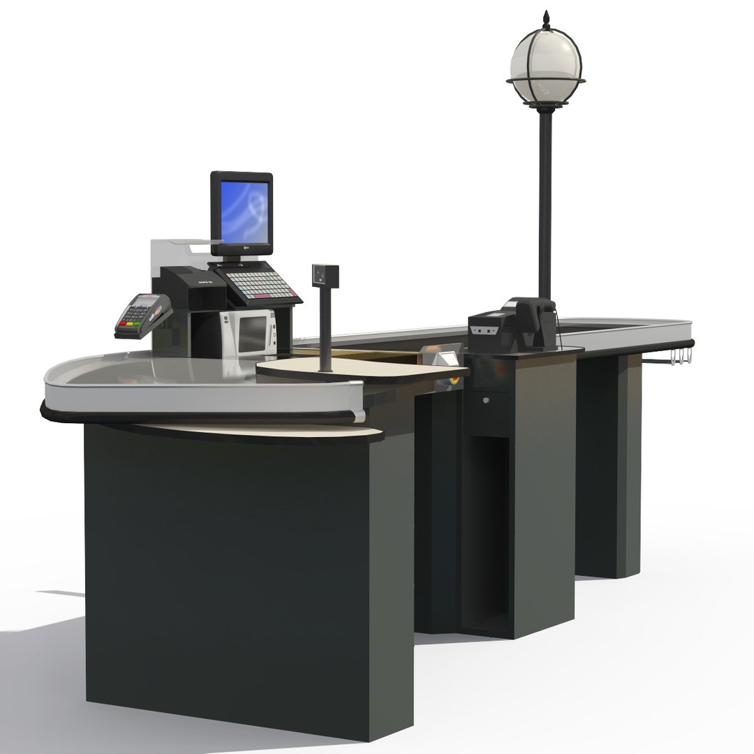 3d Model Cash Tills