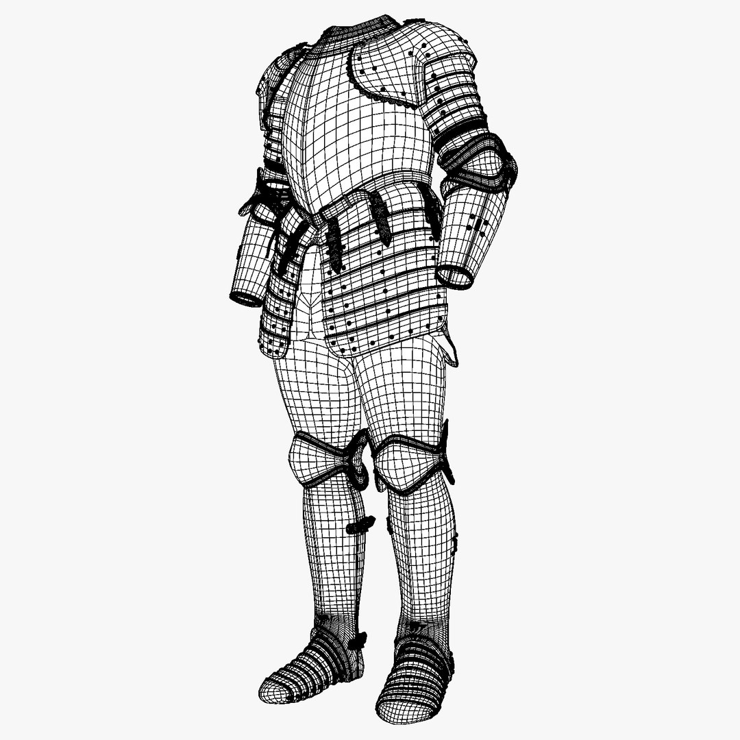 3d Knight Body Armor Model