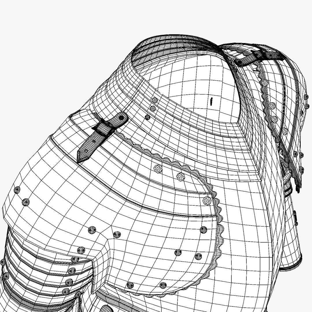 3d Knight Body Armor Model