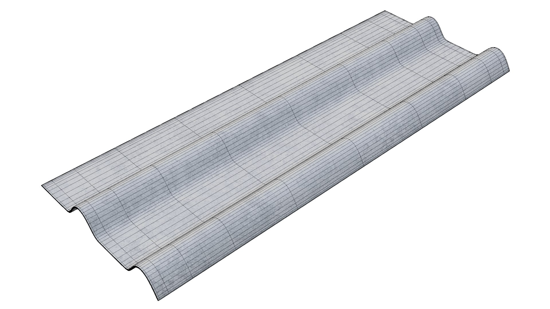 3D Model Roman Tile Roof - TurboSquid 1963253