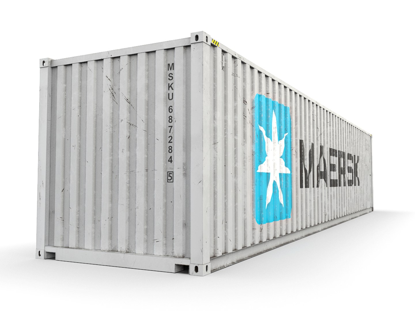 Shipping container maersk 20 3D - TurboSquid 1645535