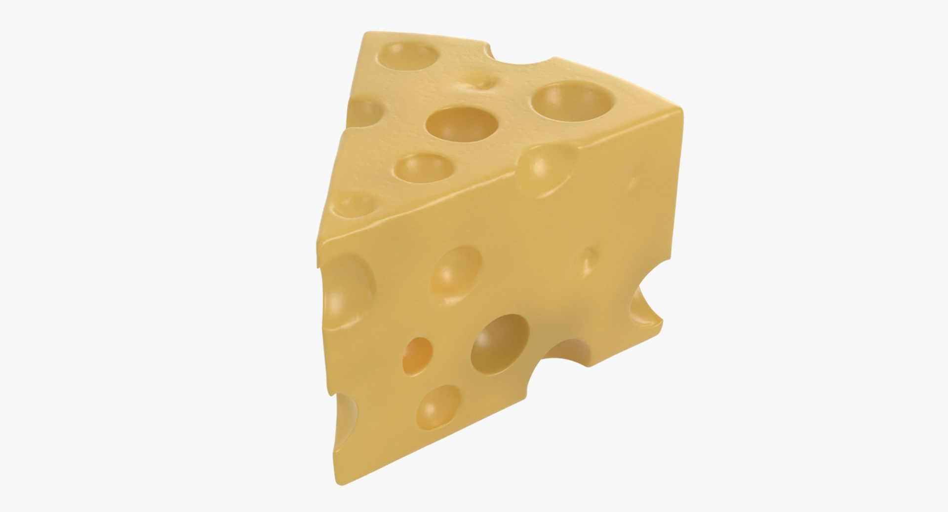 3D cheese piece model - TurboSquid 1395681