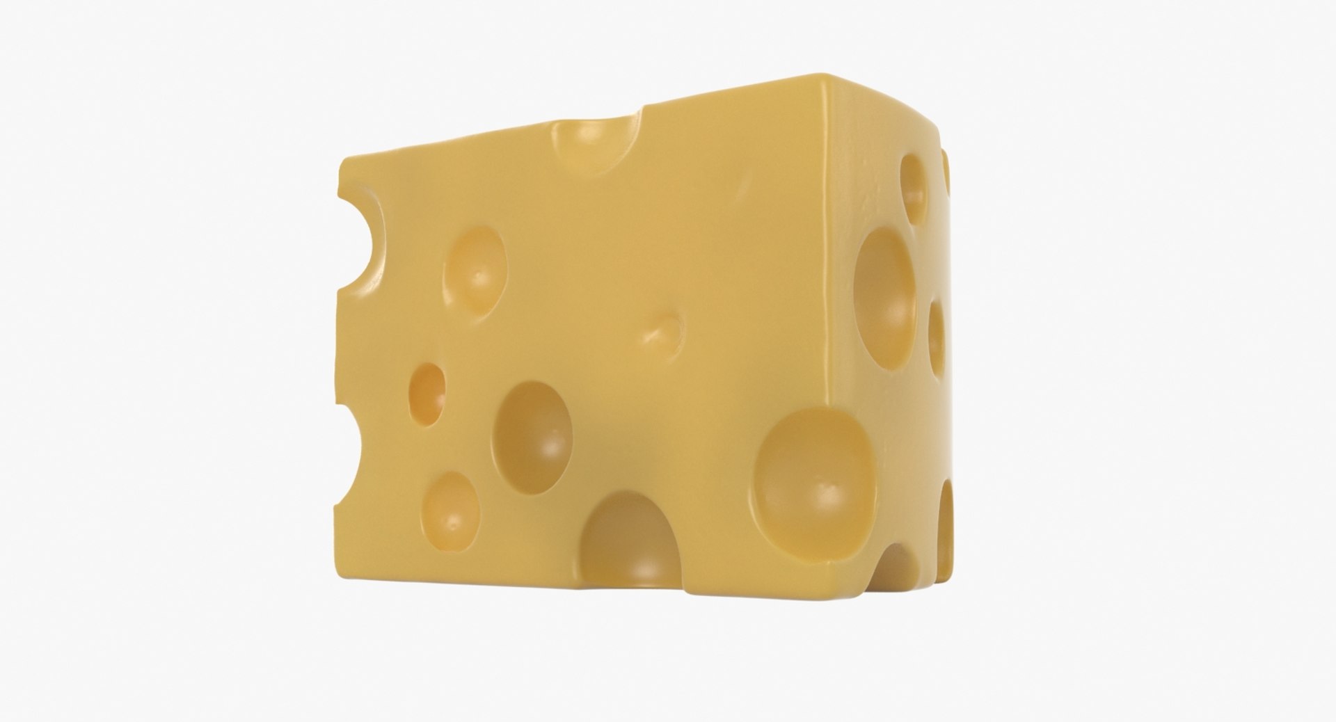 3D cheese piece model - TurboSquid 1395681