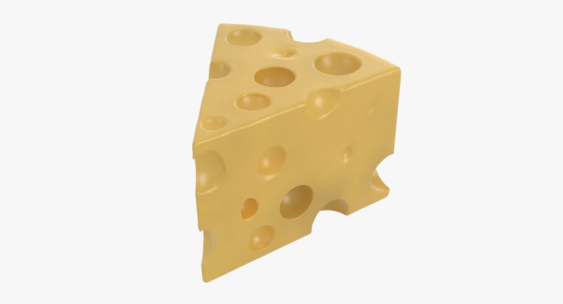 3D cheese piece model - TurboSquid 1395681