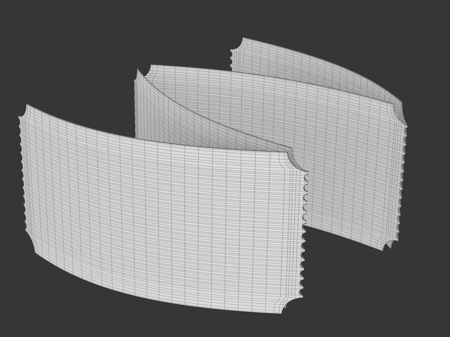 Ticket Paper Model - TurboSquid 1585819