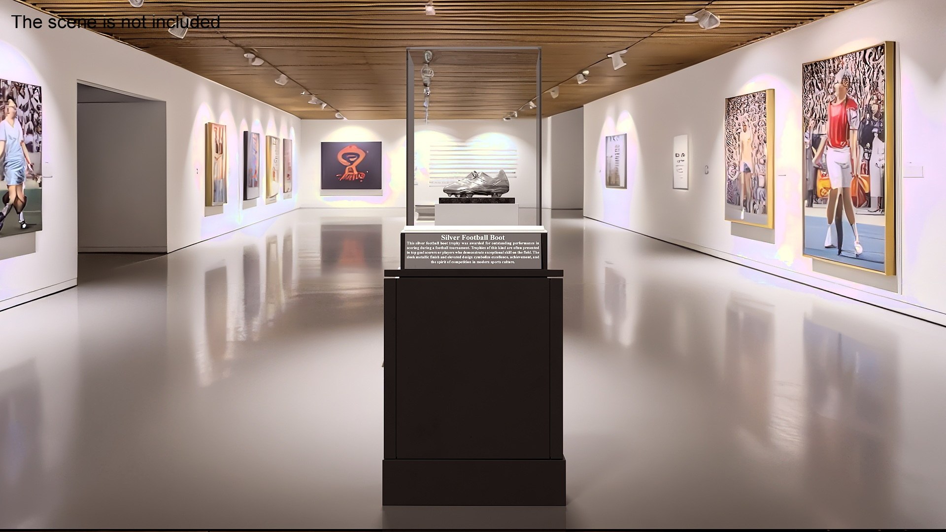 3D Silver Cleat Trophy On Plinth With Info Plaque - TurboSquid 2411196