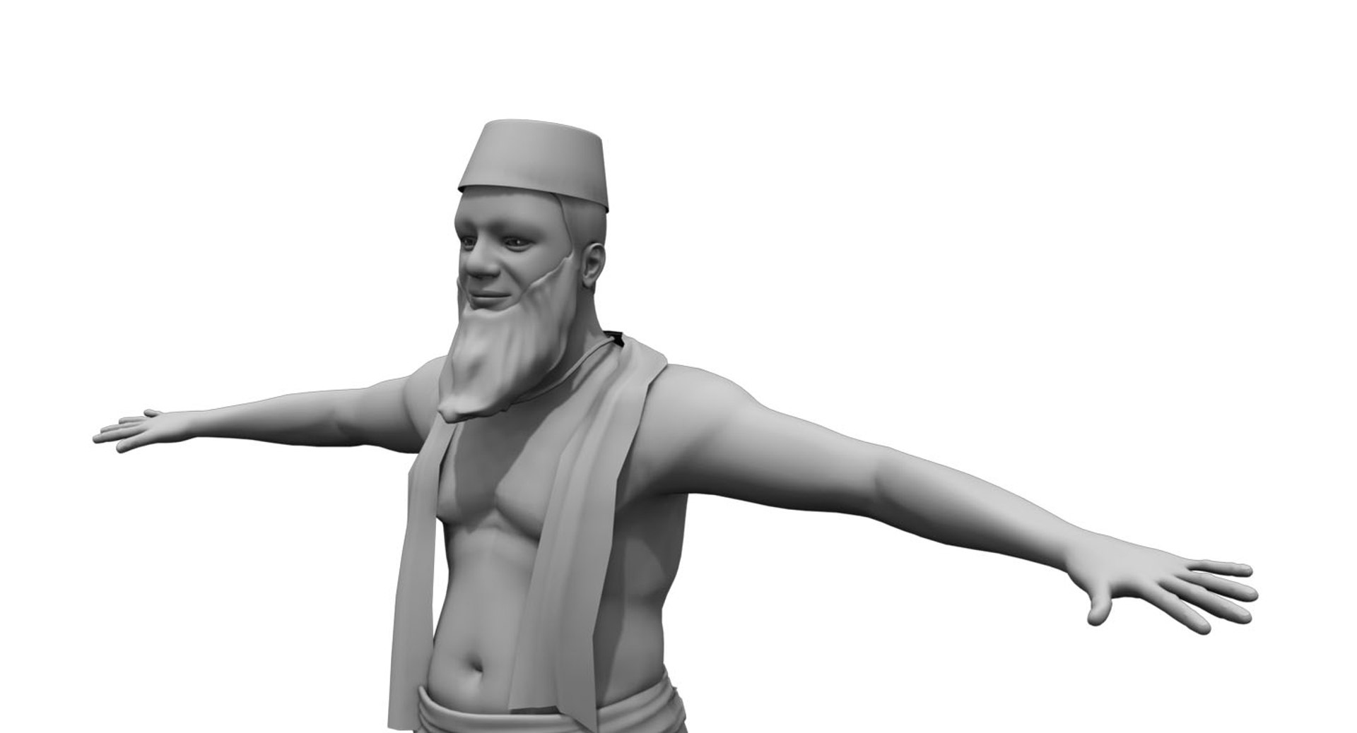 Muslim Old Man 3D Model - TurboSquid 1535713