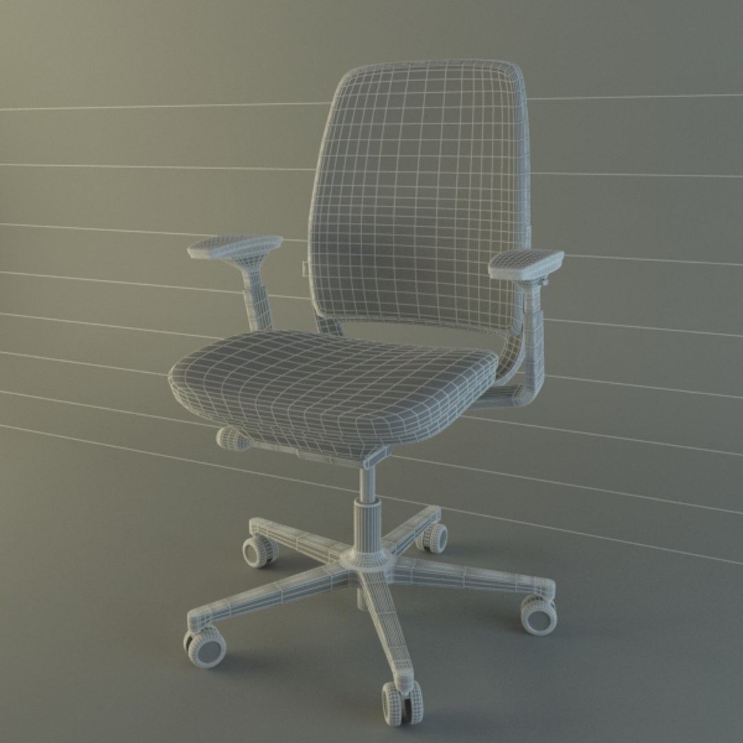 3d Modern Office Chair Model