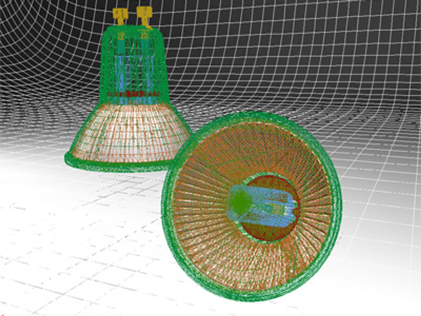 3d Halogen Light Bulb 35w Model