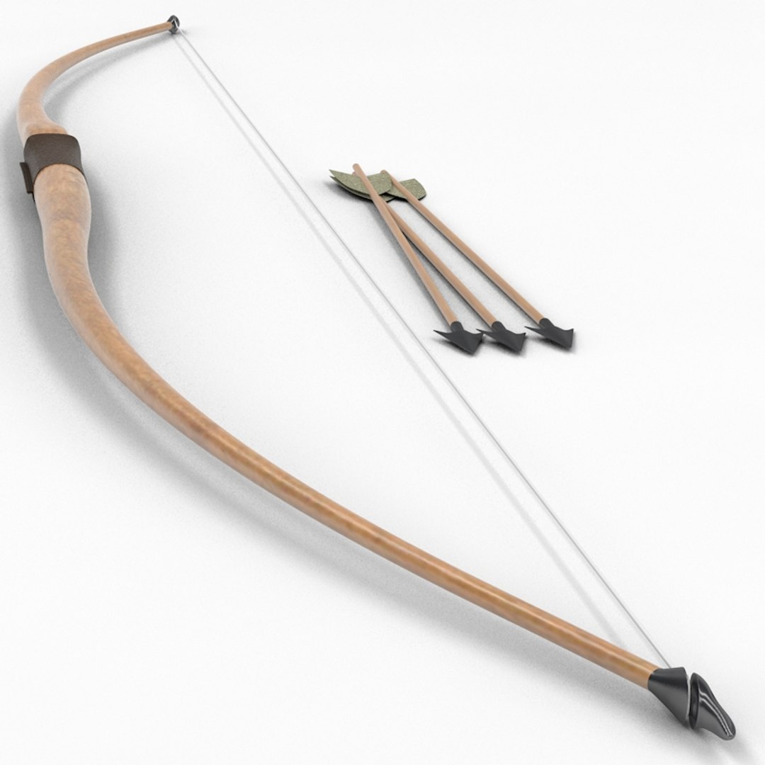 Arrows Longbow Bow Long Obj