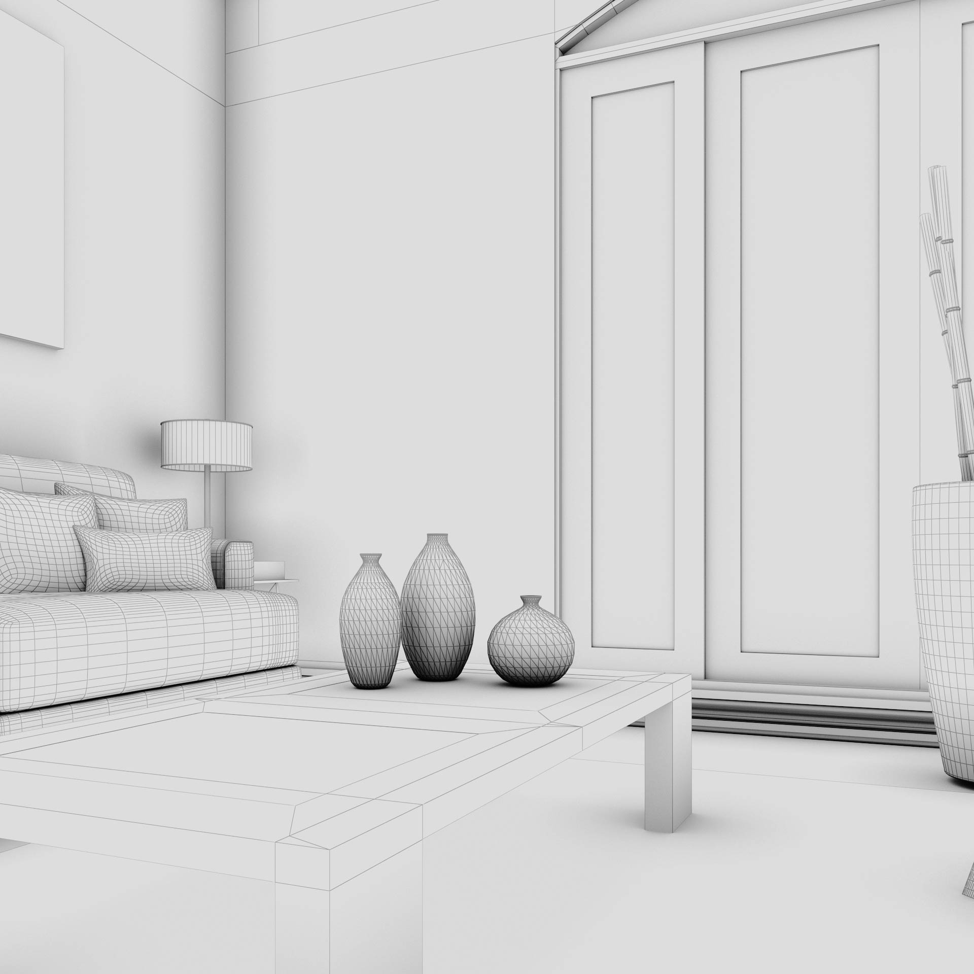 3d def classic living room