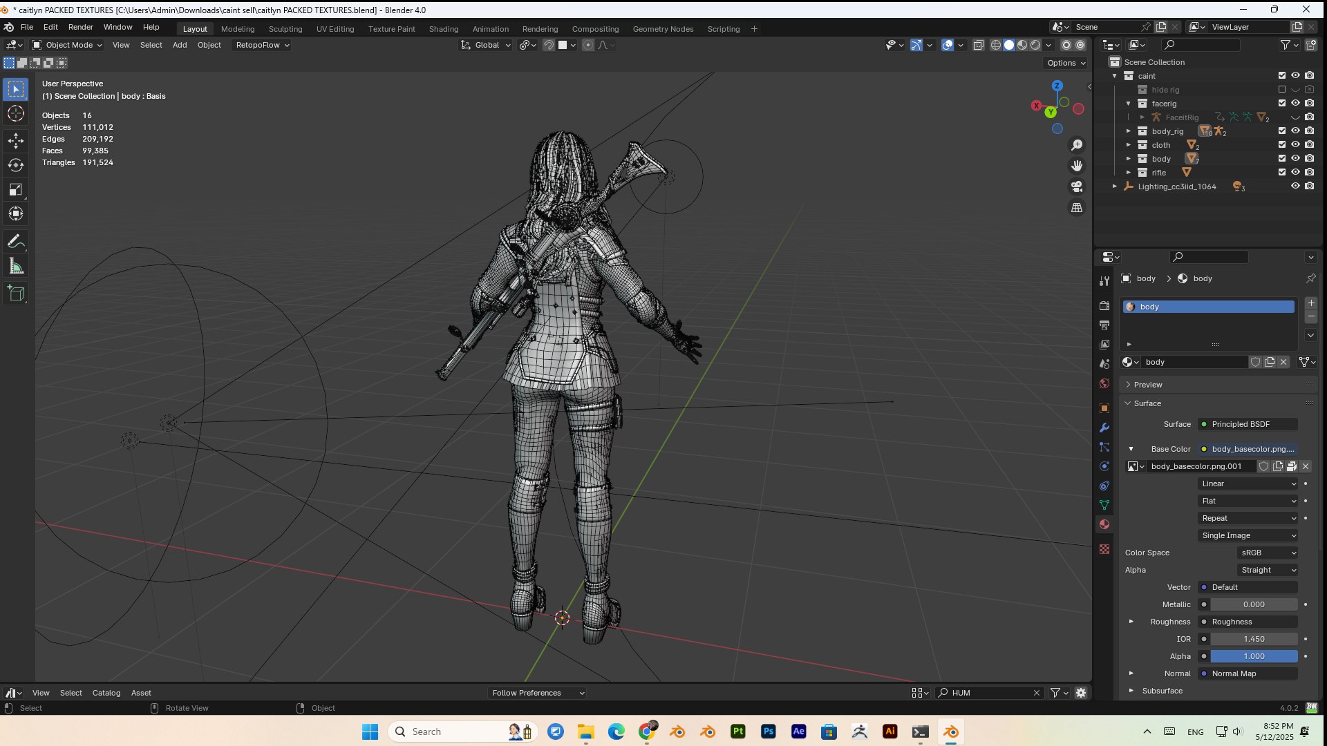 Caitlyn Arcane PBR 8k Highdetails Low-poly 3D Model - TurboSquid 2405984