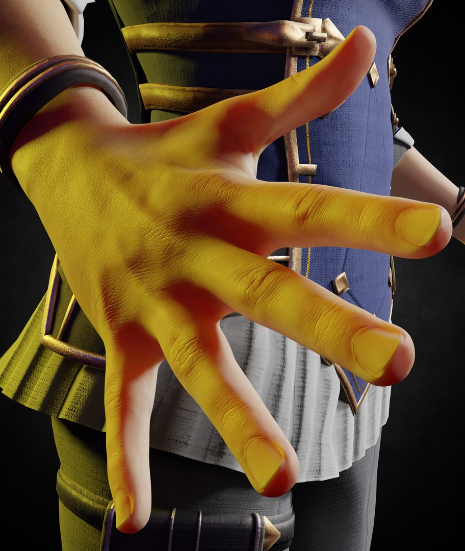 Caitlyn Arcane PBR 8k Highdetails Low-poly 3D Model - TurboSquid 2405984