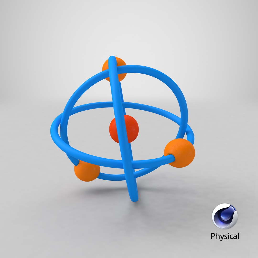 Atom Cartoon Style 3D - TurboSquid 2101788