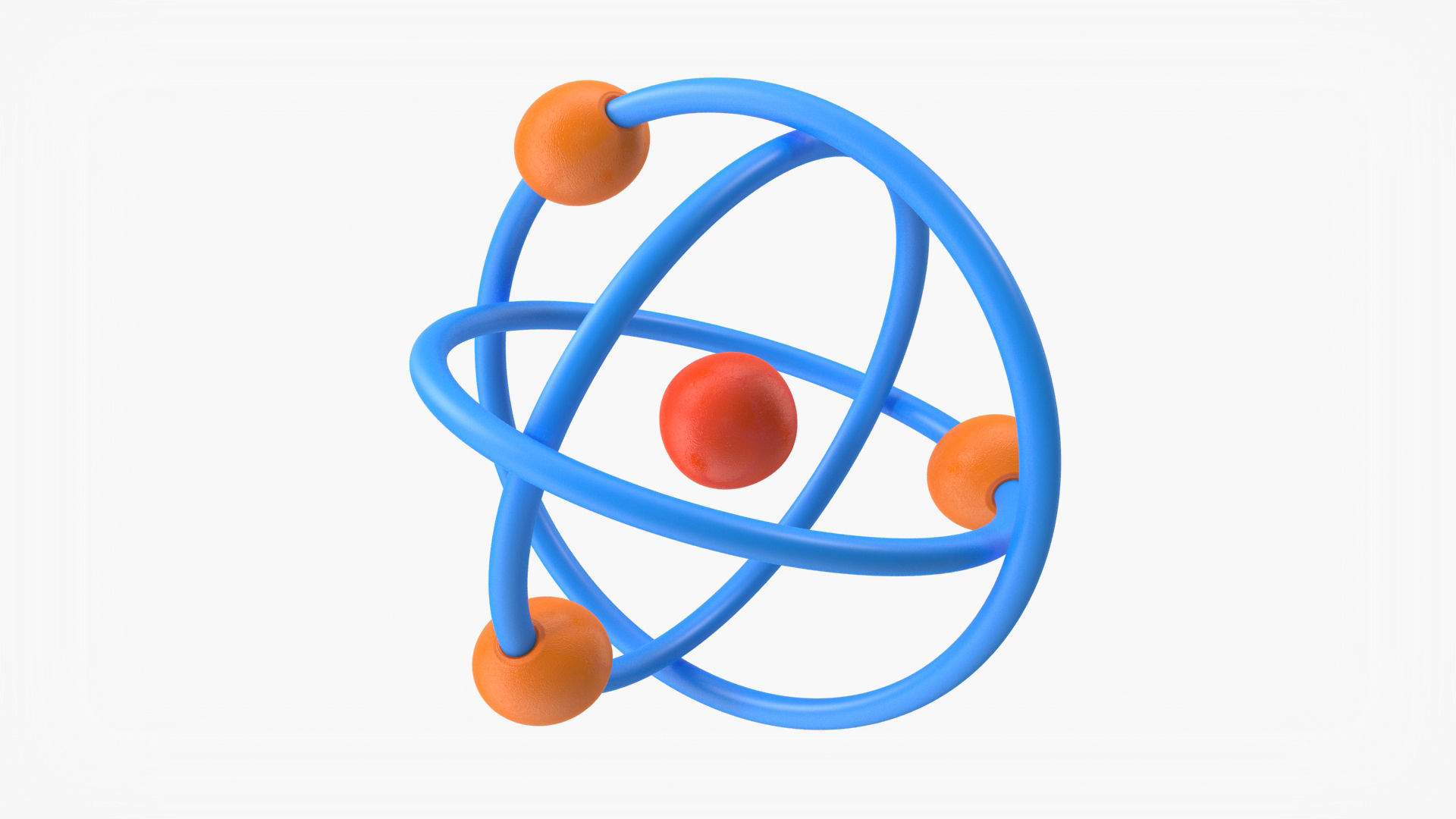 Atom Cartoon Style 3D - TurboSquid 2101788