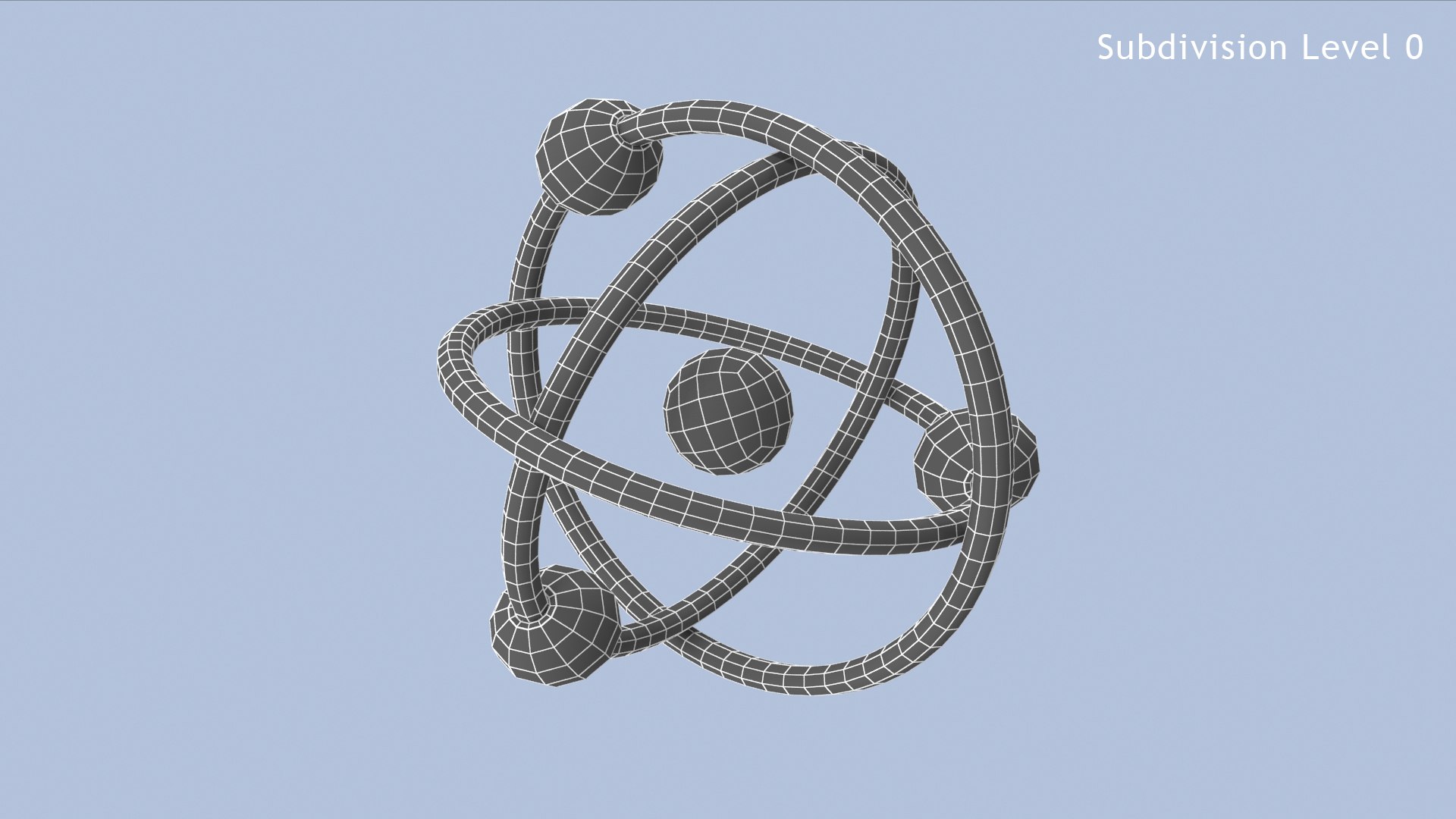 Atom Cartoon Style 3D - TurboSquid 2101788