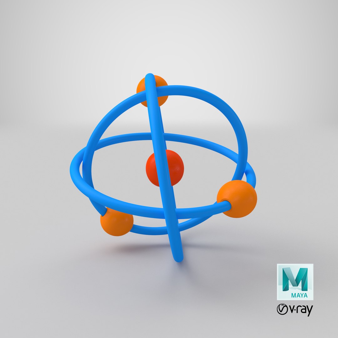 Atom Cartoon Style 3D - TurboSquid 2101788