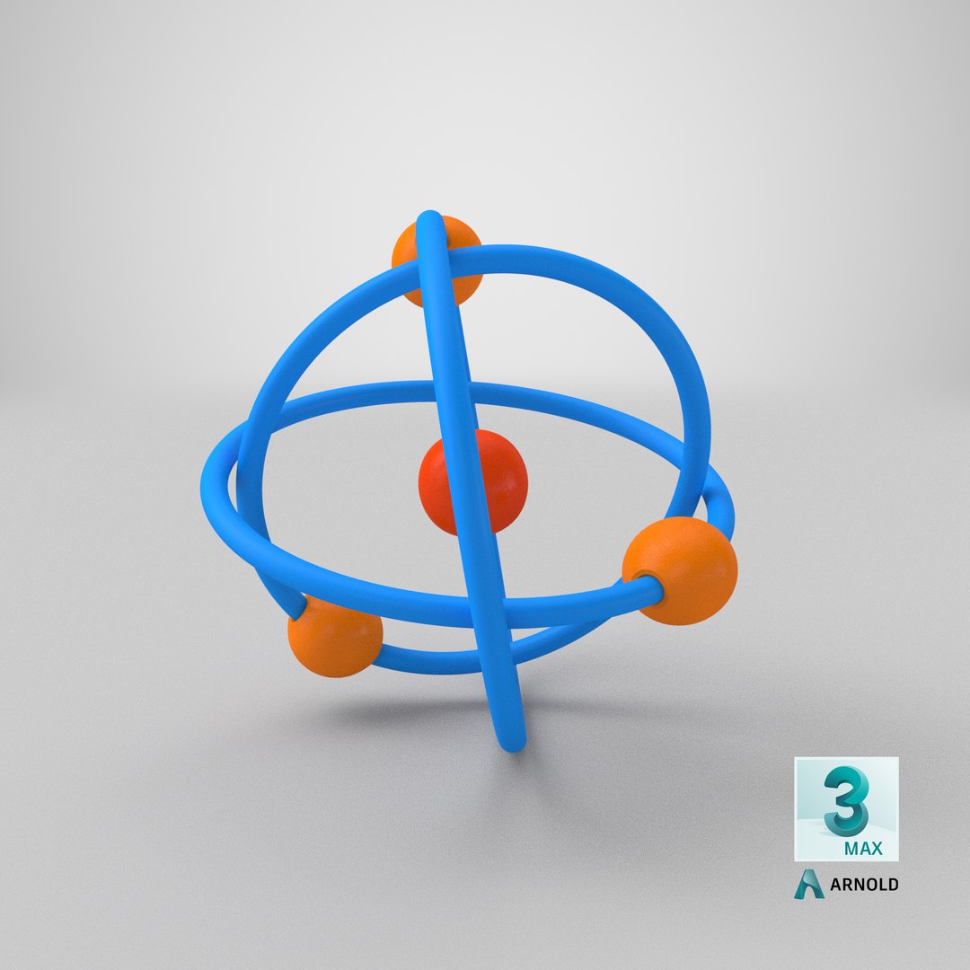 Atom Cartoon Style 3D - TurboSquid 2101788