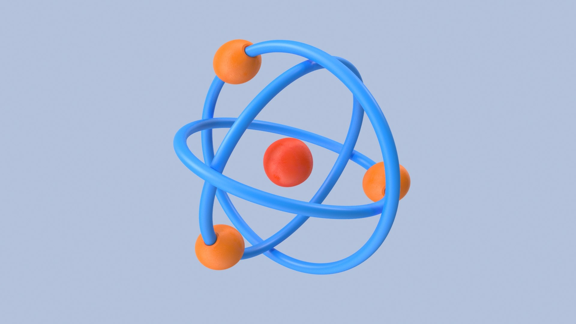 Atom Cartoon Style 3D - TurboSquid 2101788