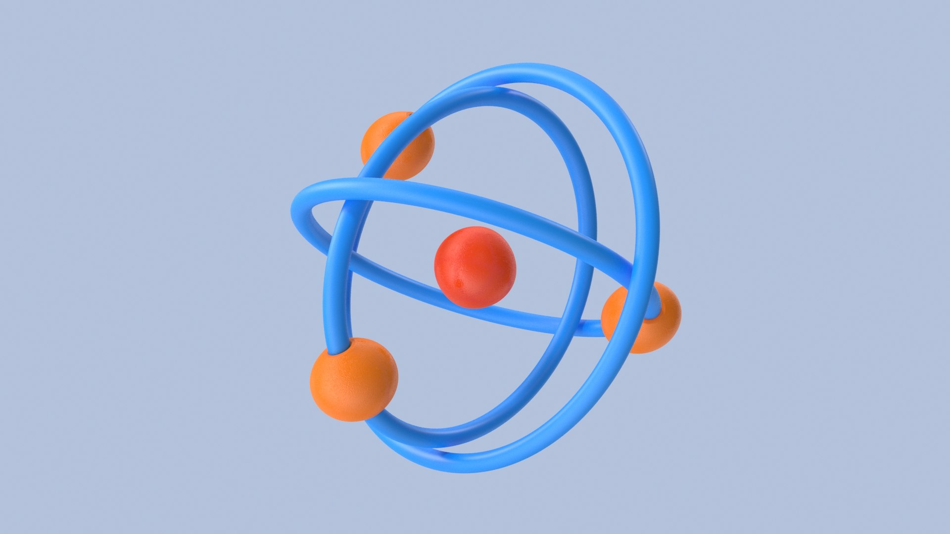 Atom Cartoon Style 3D - TurboSquid 2101788