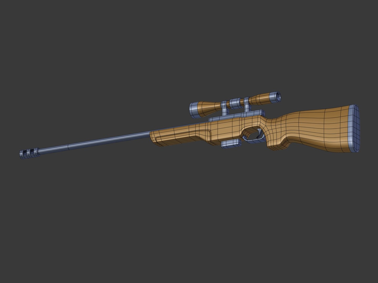 Revolver Gun Sniper 3D - TurboSquid 1666031