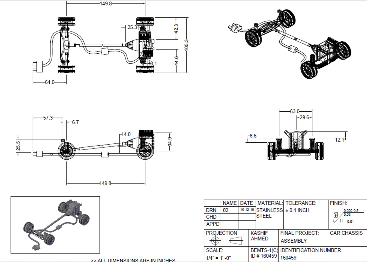 Car chassis engineering model - TurboSquid 1164087