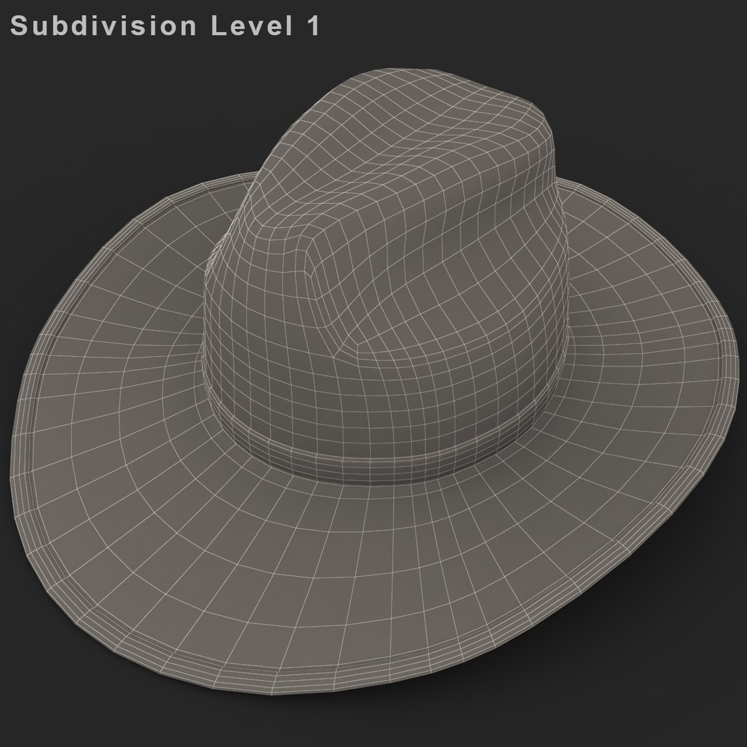 Realistic Straw Hat 3d Model