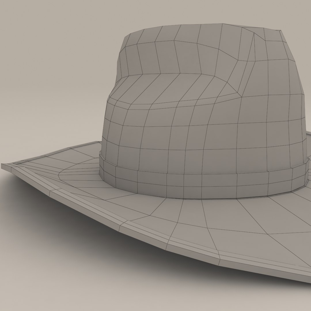 Realistic Straw Hat 3d Model