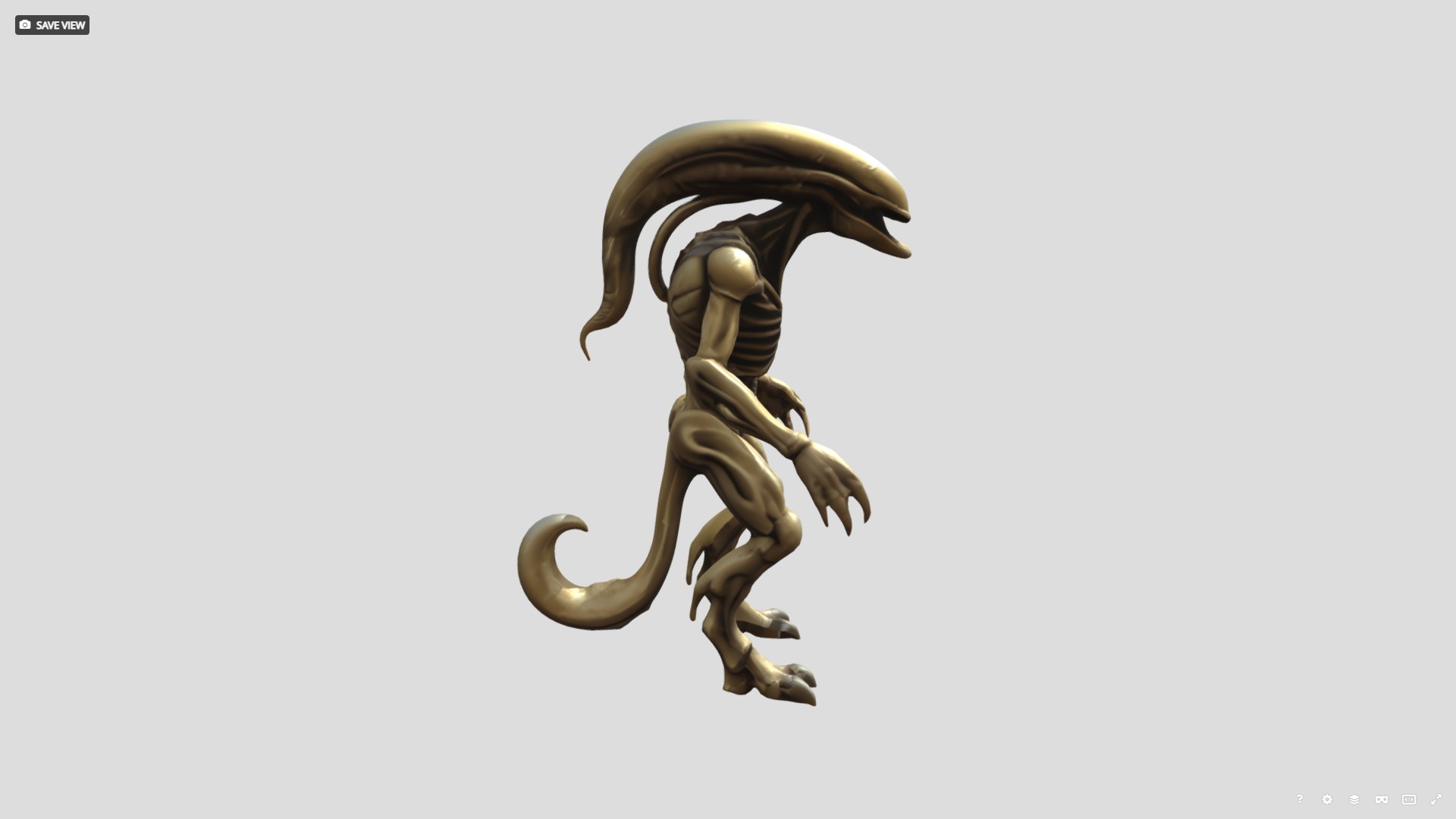 3D Alien Xenomoprh - TurboSquid 2330455