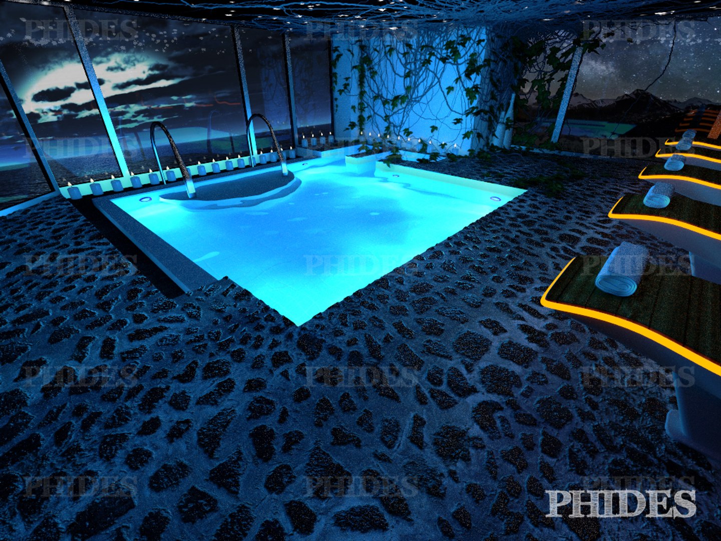 3d Model Swimming Pool 3 Day