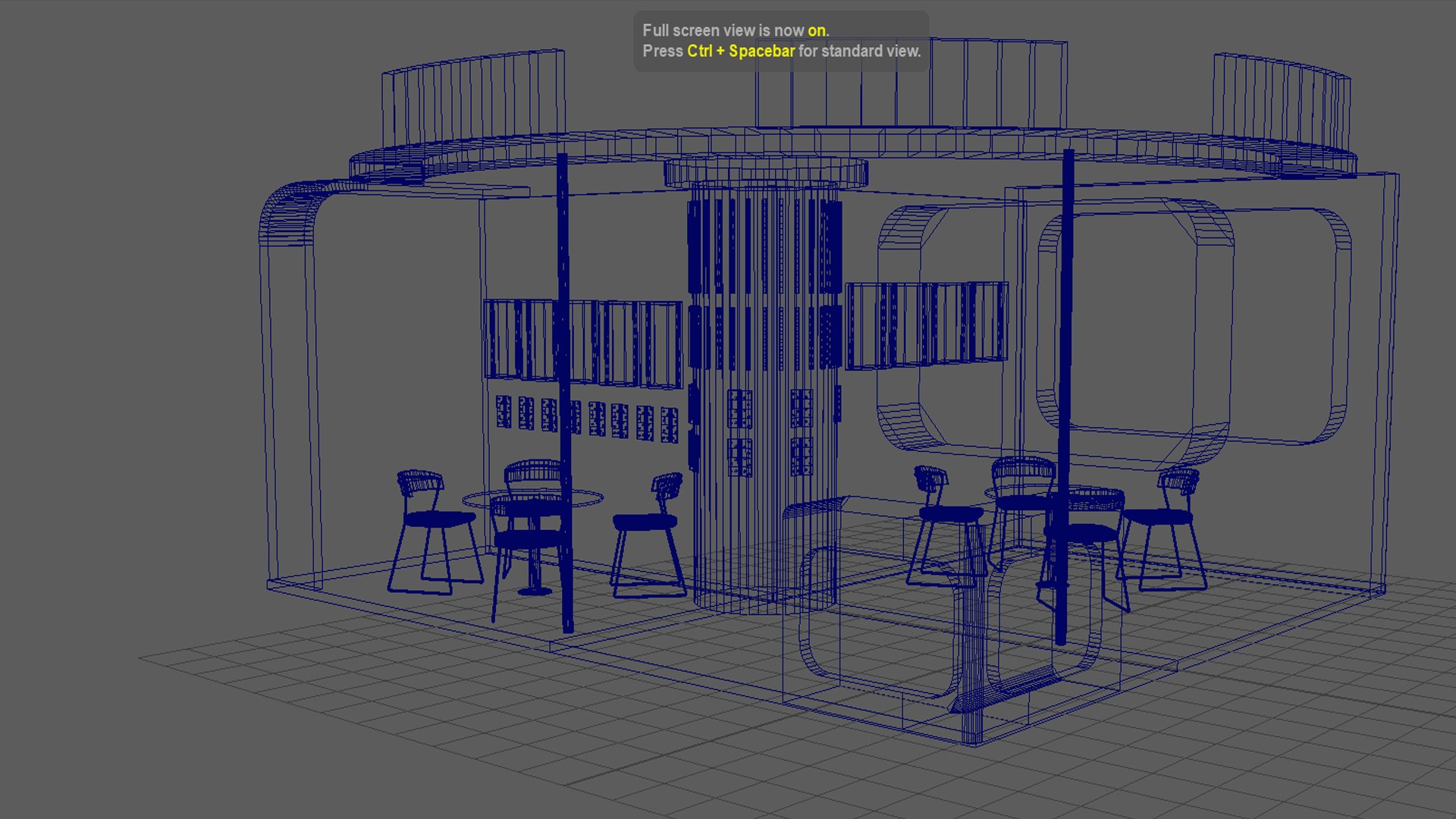 3D 3 Side Open Stand - TurboSquid 1989841