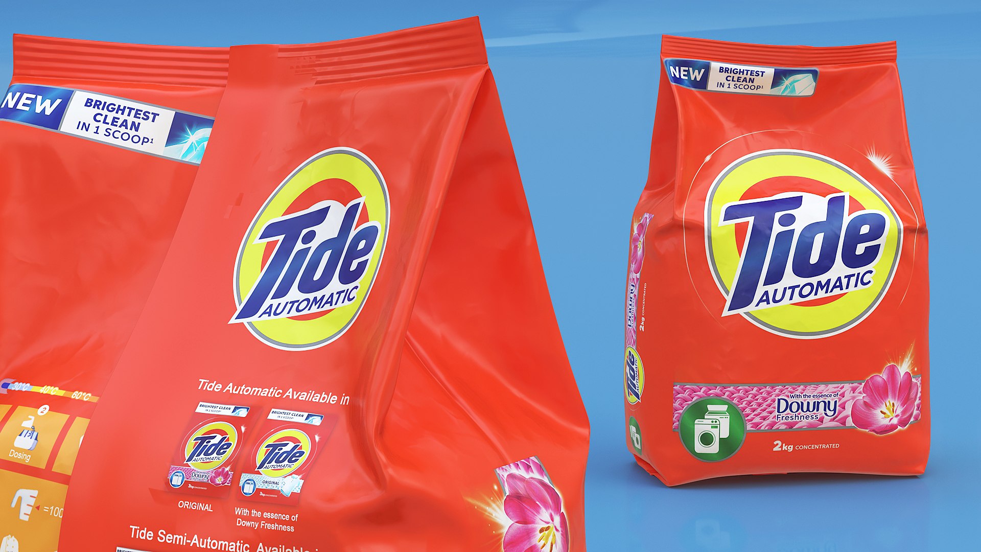 Tide Automatic Detergent 2kg Packaging 3D - TurboSquid 2409843