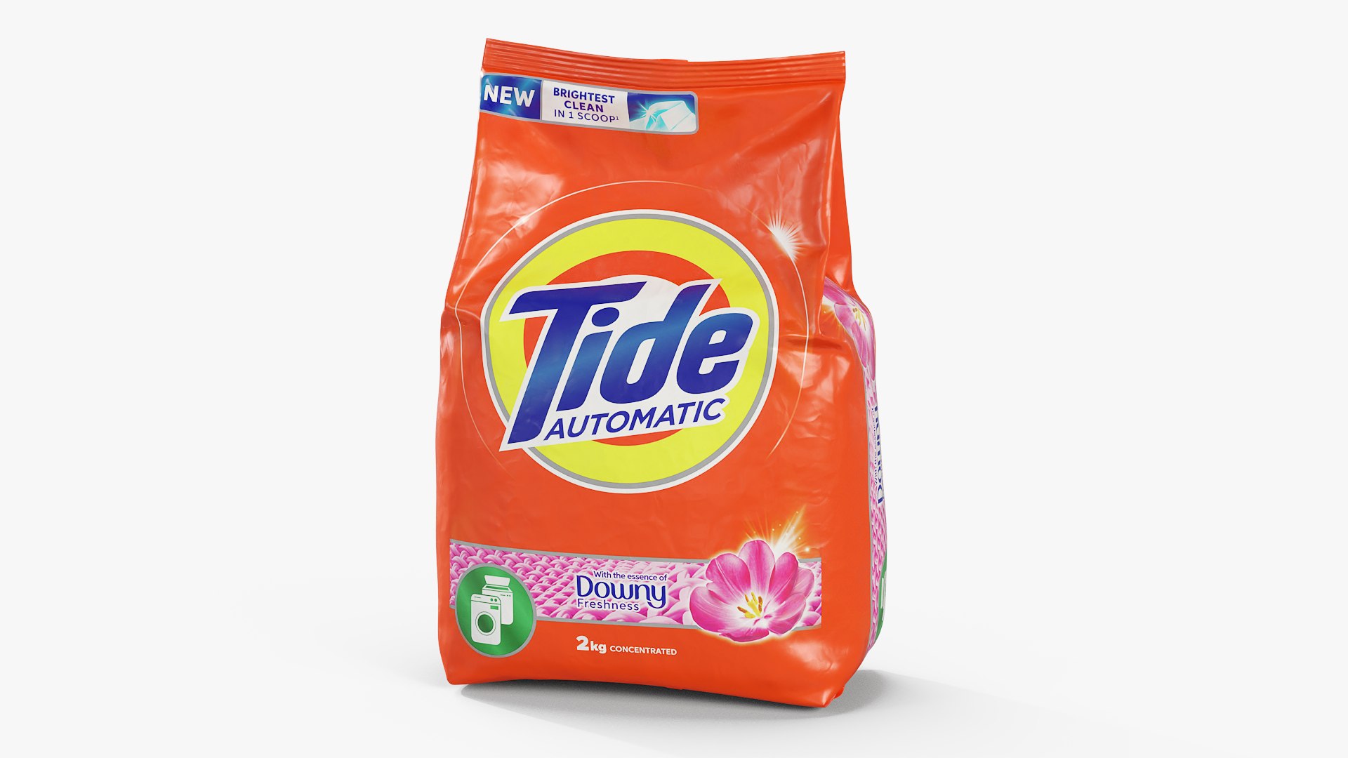 Tide Automatic Detergent 2kg Packaging 3D - TurboSquid 2409843