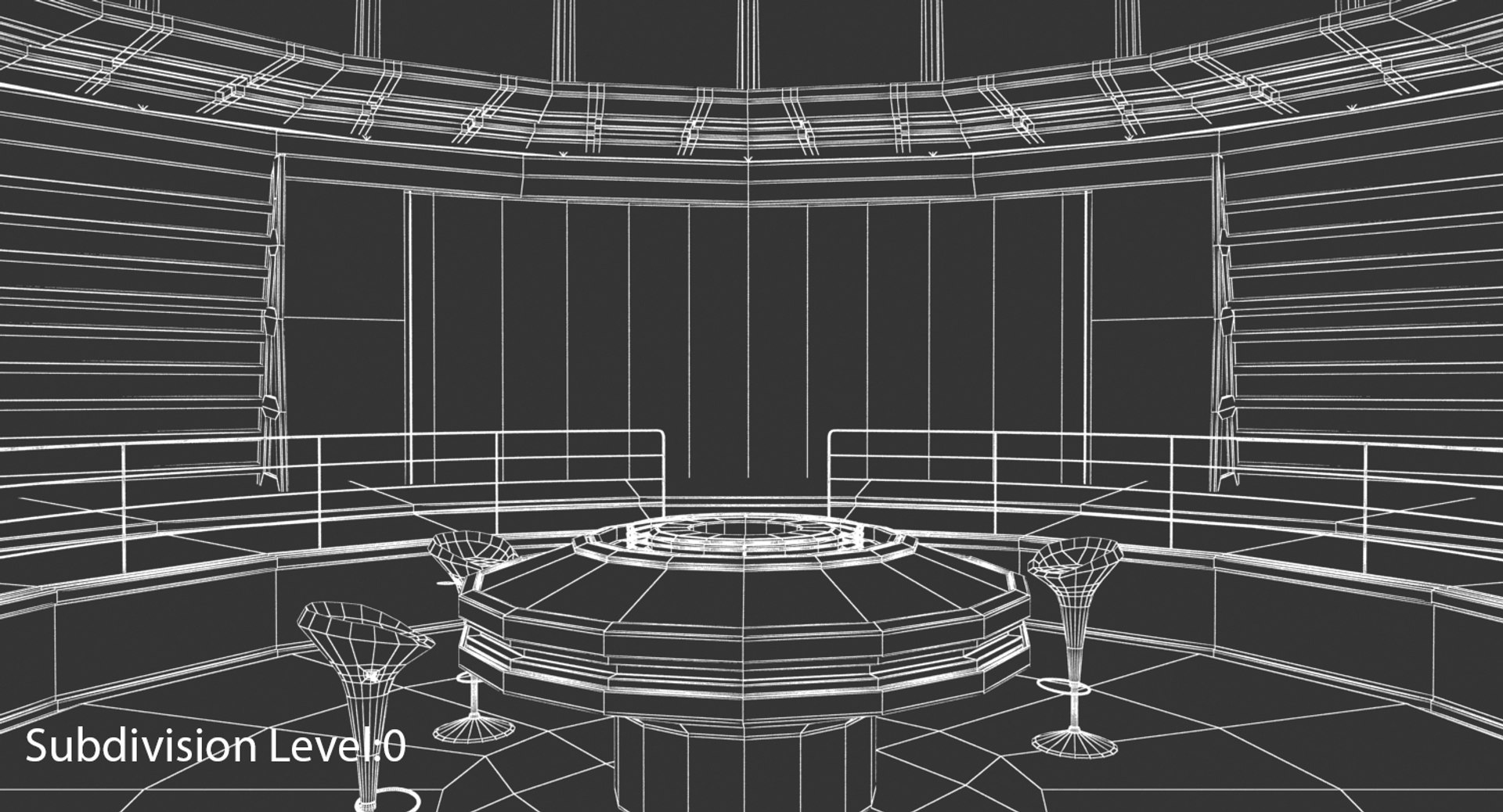 Futuristic control room 3D model - TurboSquid 1192001