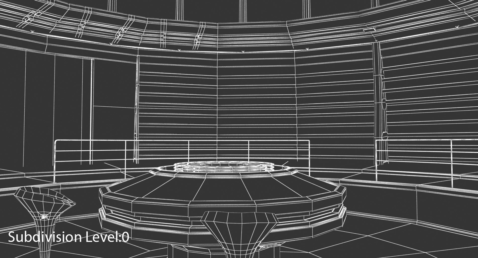 Futuristic control room 3D model - TurboSquid 1192001
