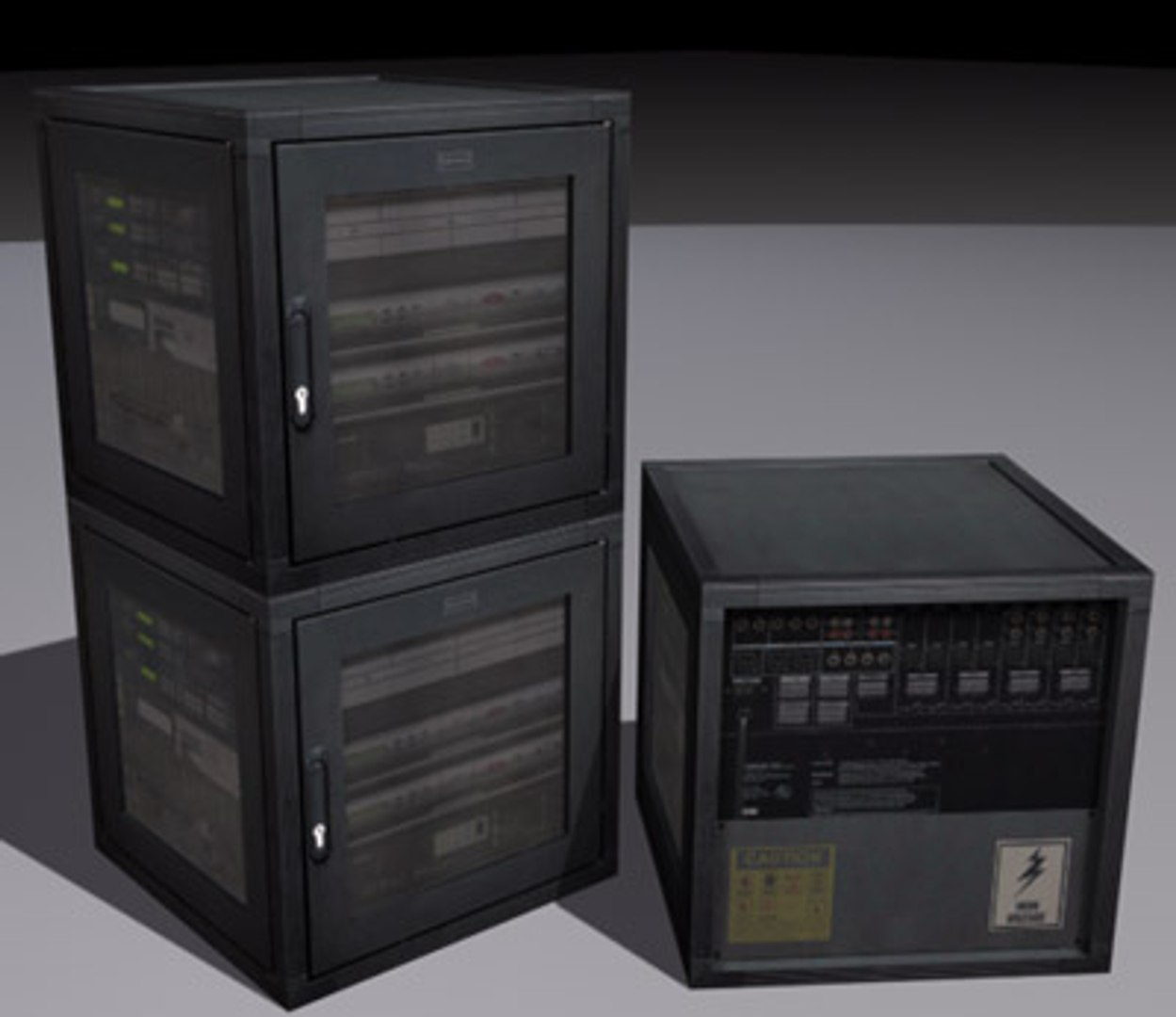 server computer 3d model