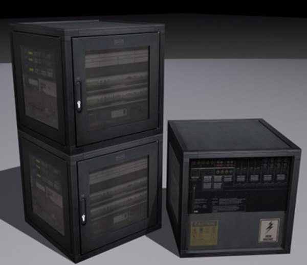 server computer 3d model