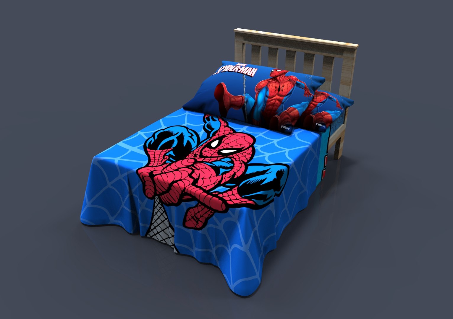 Spiderman bed 3D - TurboSquid 1203176