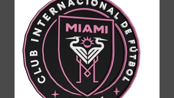 modelo 3d Keychan del logo del Inter Miami CF imprimible y renderizable ...