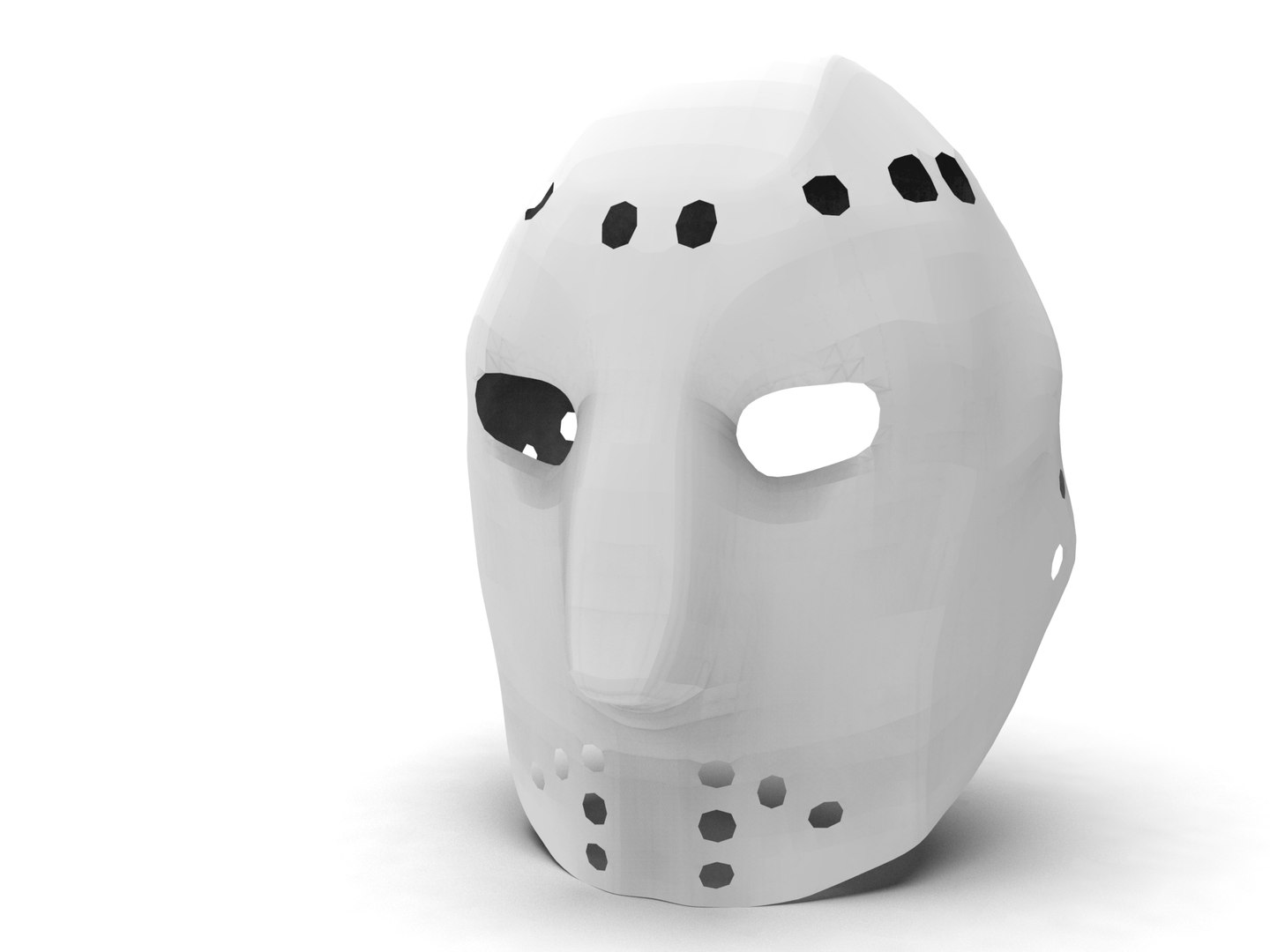 3D Model Low-poly Rock Style Hockey Goalie Mask - TurboSquid 2241369