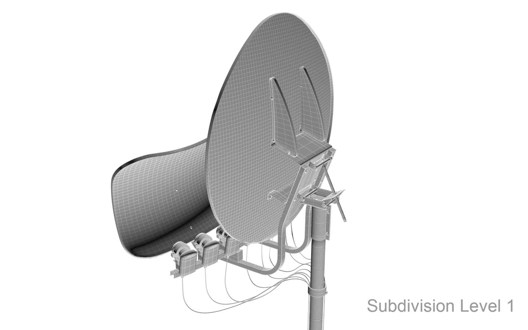 Toroidal Satellite Dish 3D Model - TurboSquid 2102049